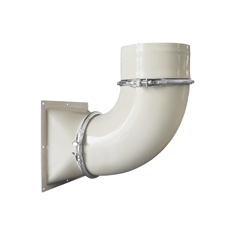 Exhaust air connection (Jacob) Ø 200, 90°, FEX 5000 PRO - EVO-PRODUCTS